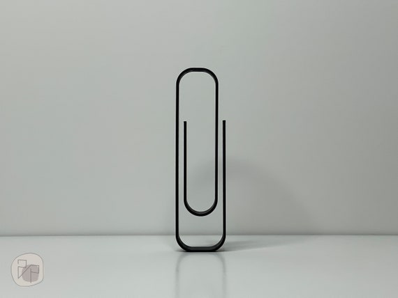 Minimalist Paperclip Line Art Decor Paper Clip Shape - Etsy
