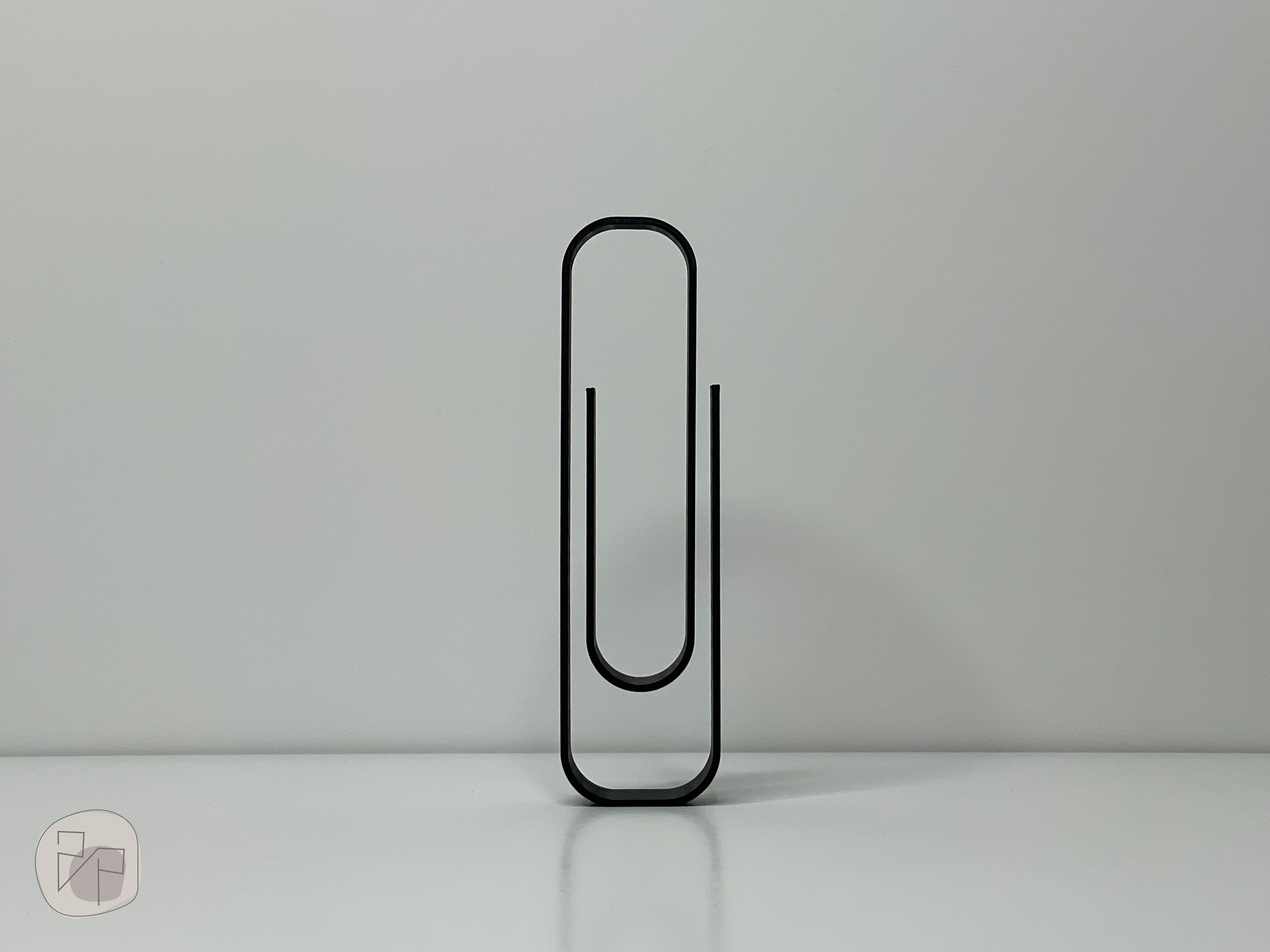 Minimalist Paperclip Line Art Decor, Paper Clip Shape Sculpture, Home ...