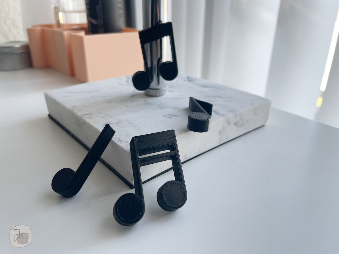 4 Pack Music Notes Magnets, Small Fridge Magnets, 3D Printed Magnets ...