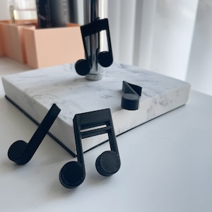 4 Pack Music Notes Magnets, Small Fridge Magnets, 3D Printed Magnets ...