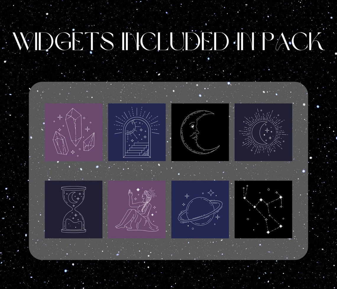 400 Celestial Themed Icons | IOS 14 / 15 App Icons | Aesthetic | for ...