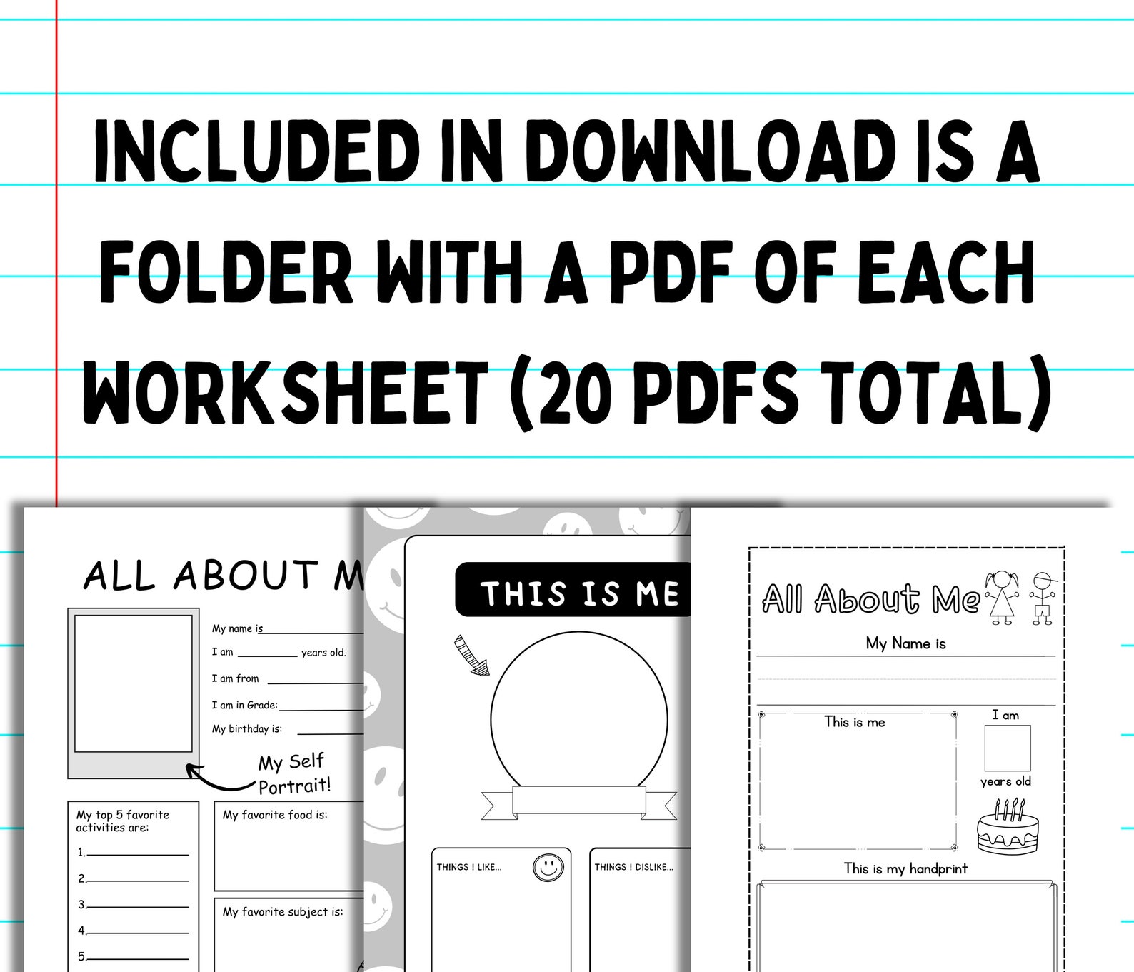 All About Me Teacher Worksheets | Printable Worksheets | Worksheets for ...
