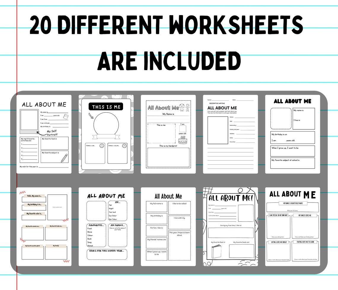 All About Me Teacher Worksheets | Printable Worksheets | Worksheets for ...