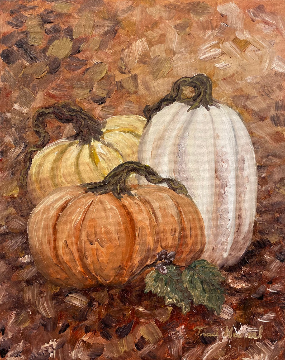 Pumpkins, Fall Art, Pumpkin Painting, Wall Decor, Fall Wall Decor,art ...