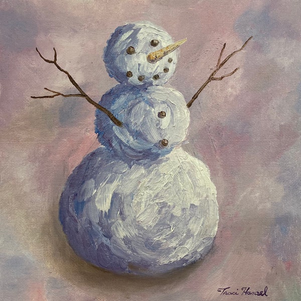 Snowman Print - Etsy