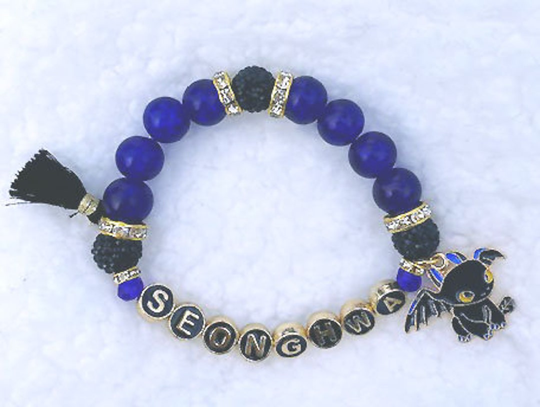 ATEEZ Seonghwa "toothless" Beaded Bracelet - Etsy
