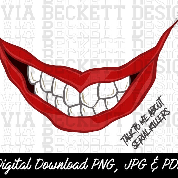 Creepy Smile Png - Etsy