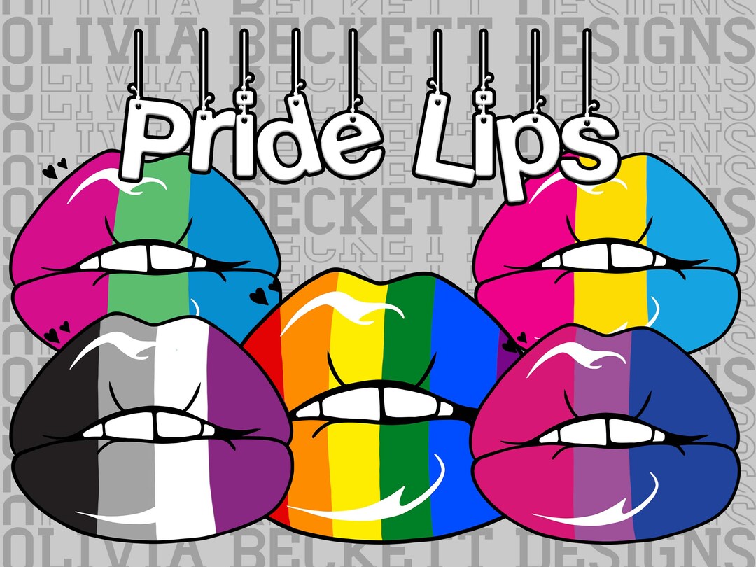 Paquete de imágenes LGBTQ Pride Lips, Formato PNG, Bisexual, Polisexual ...
