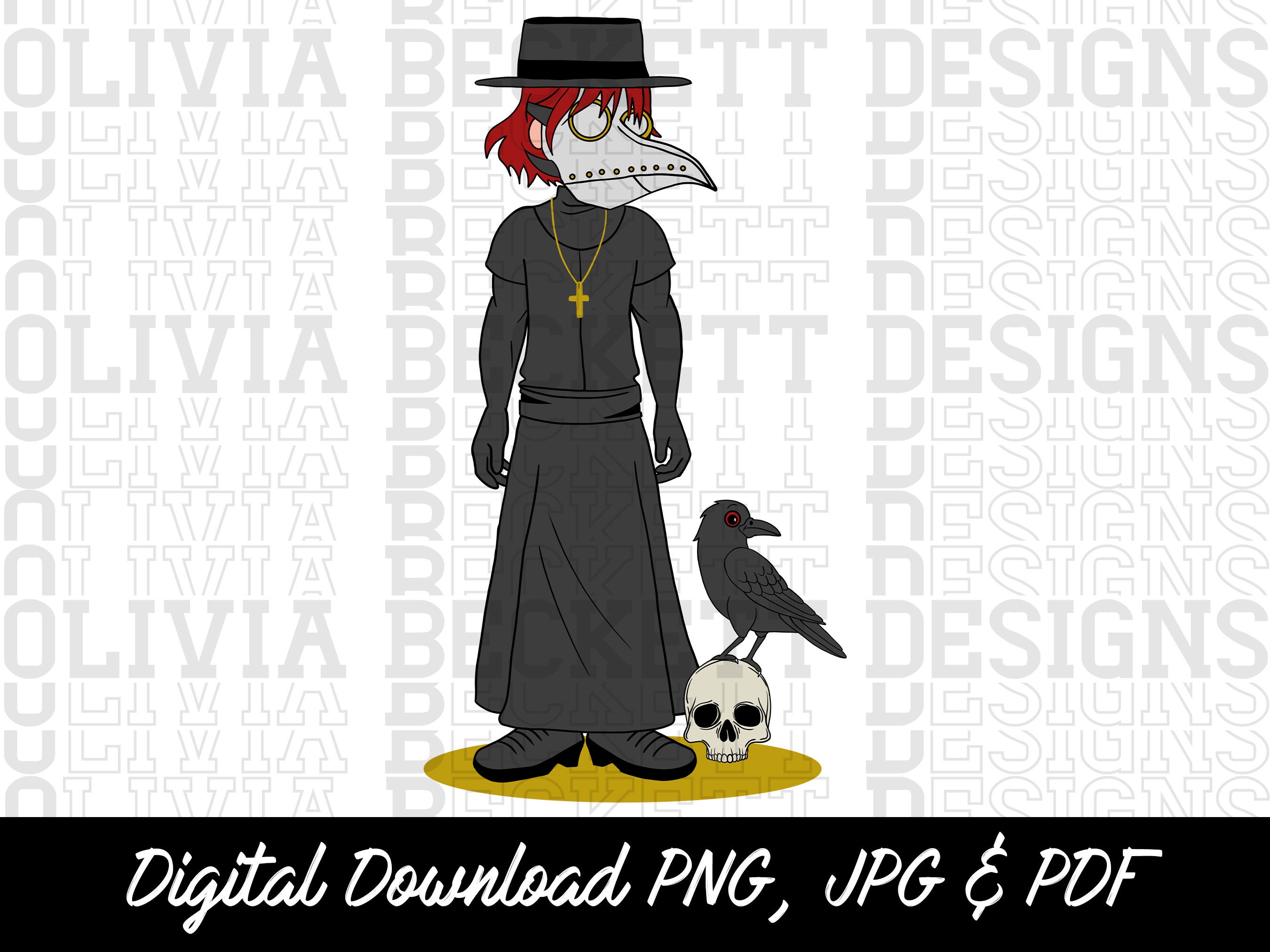 Black Death Doctor Cartoon