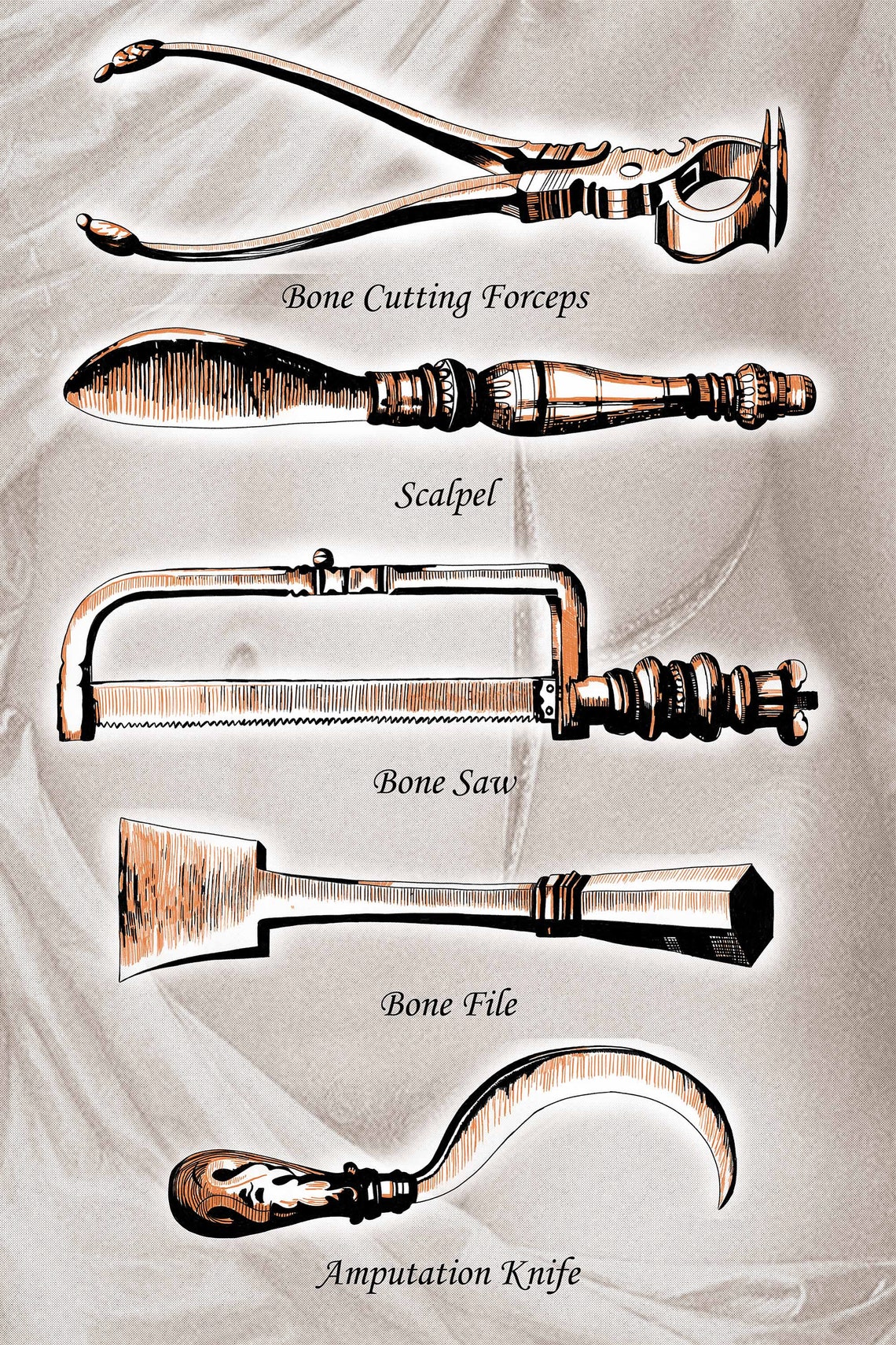 Victorian Vintage Medical Tools, 1800s, Surgical Instruments, Digital ...