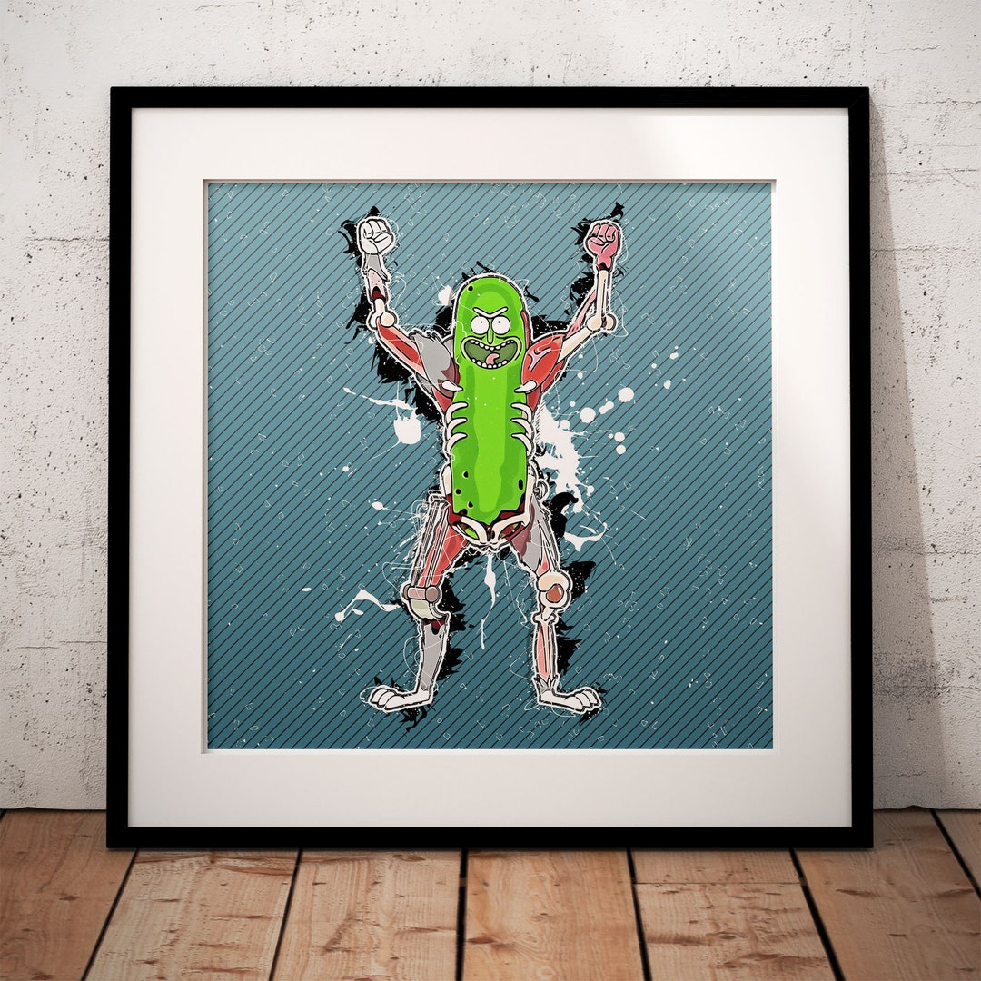Pickle Rick, Rick & Morty, Animated Series, Funny Digital Art, Pop Art ...