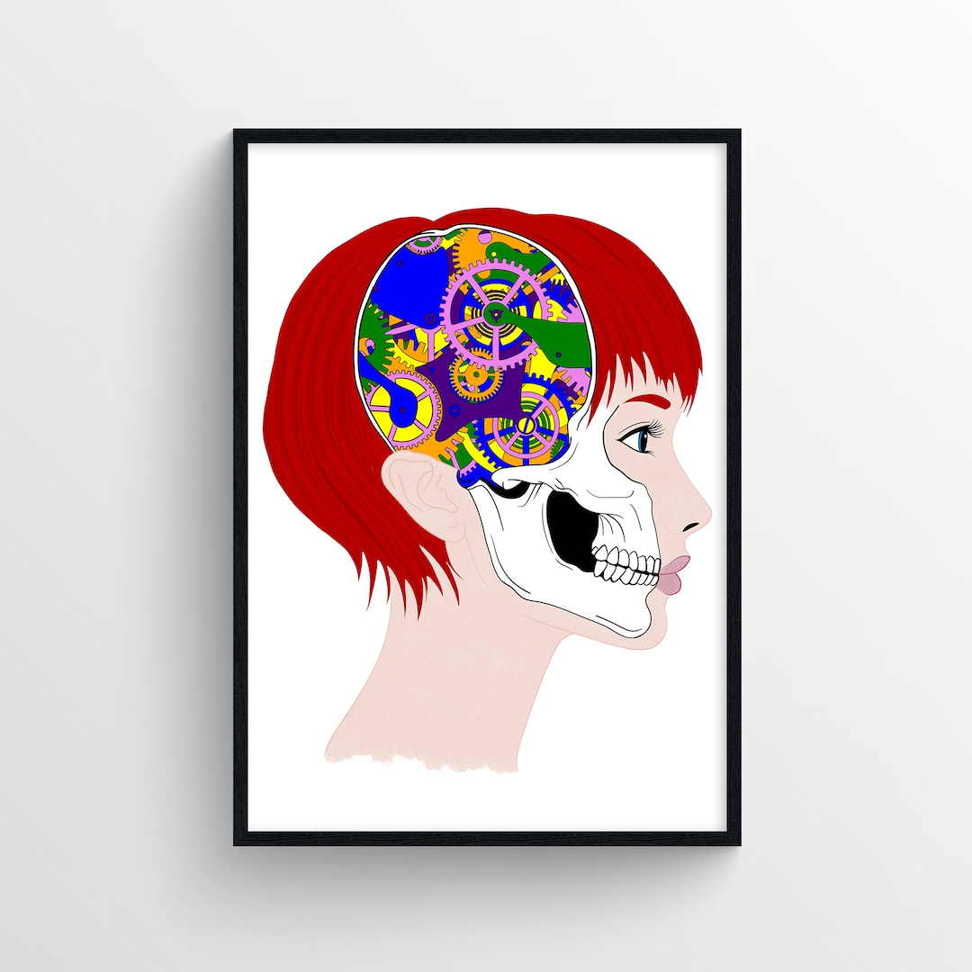 A Clockwork Mind, Clock Cogs, Mechanical, Human Skull, Evolution ...