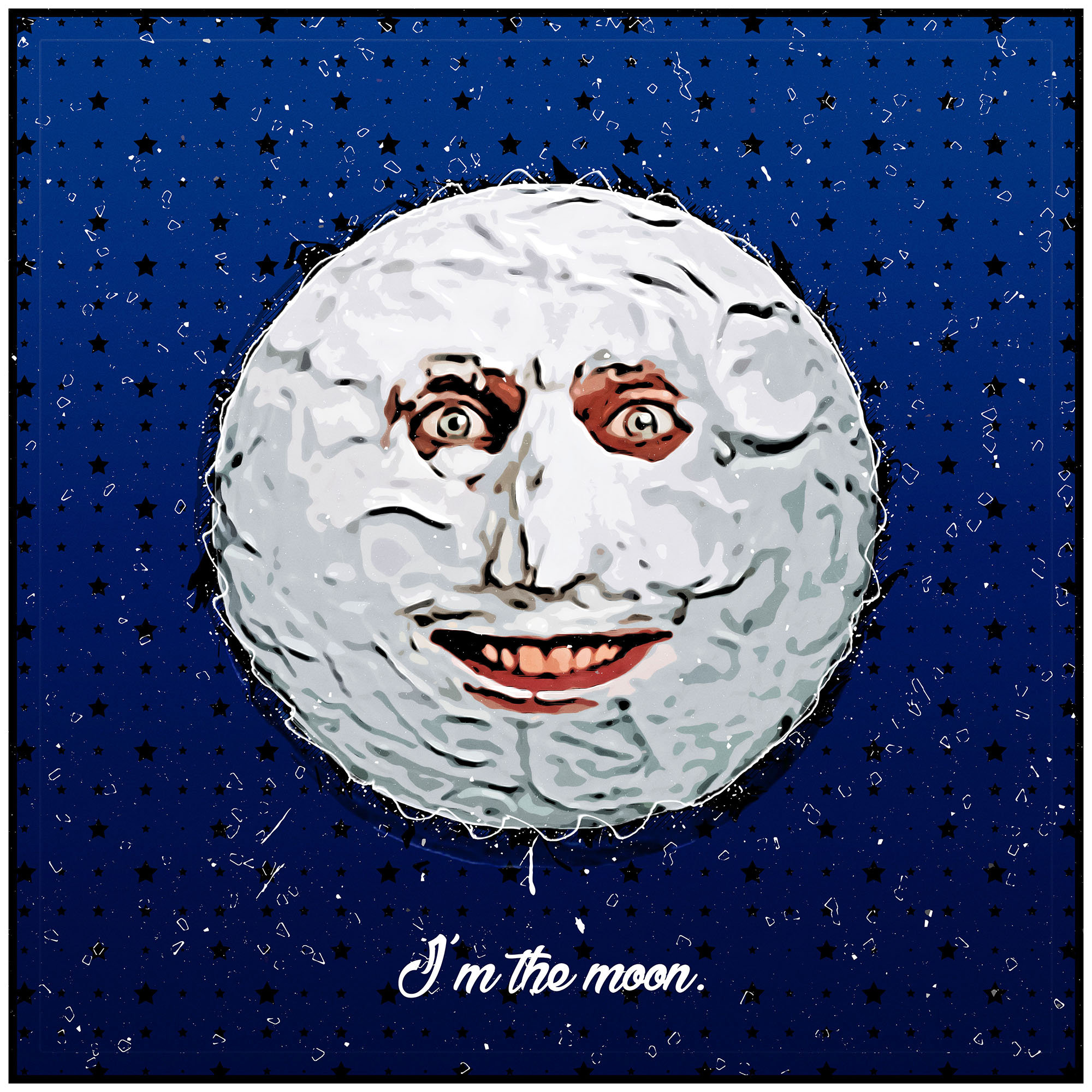 The Mighty Boosh, the Moon, Digital Art Print, Old Gregg, Noel Fielding ...
