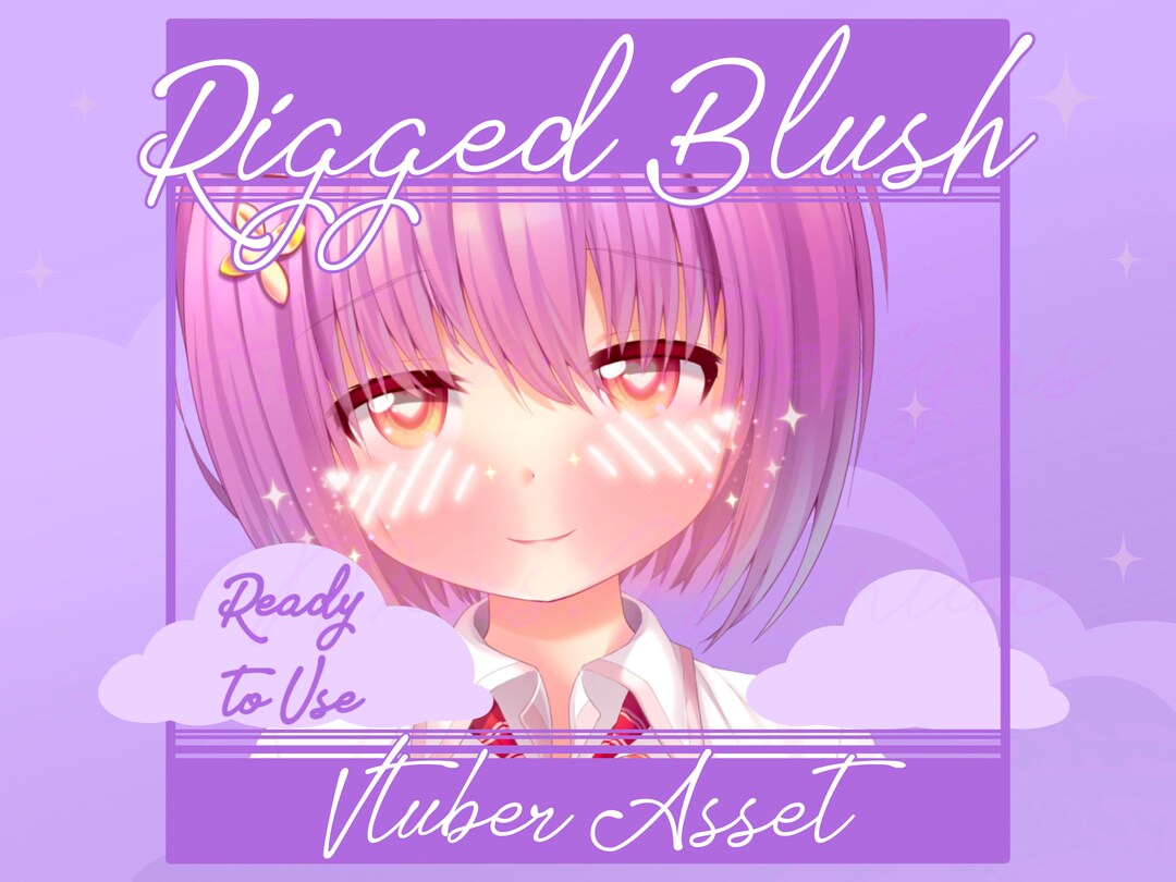 RIGGED Vtuber Asset, Vtuber Heart Blush, Vtuber Makeup, Vtuber Blush ...