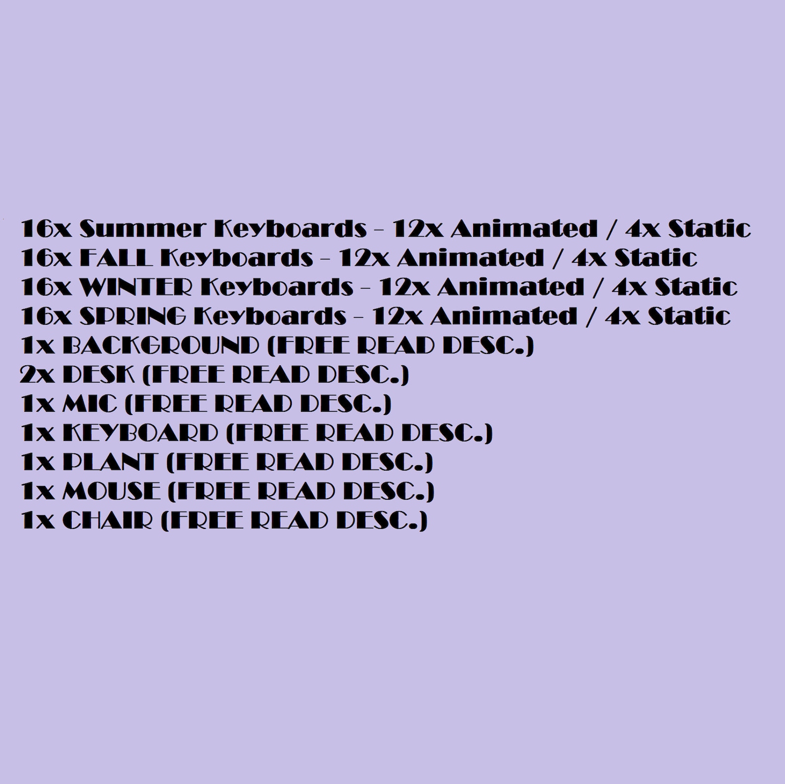 Vtuber Asset, ANIMATED Keyboard Pack, Vtuber Assets Background Room ...