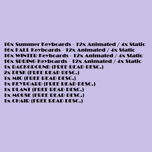 Vtuber Asset, ANIMATED Keyboard Pack, Vtuber Assets Background Room ...