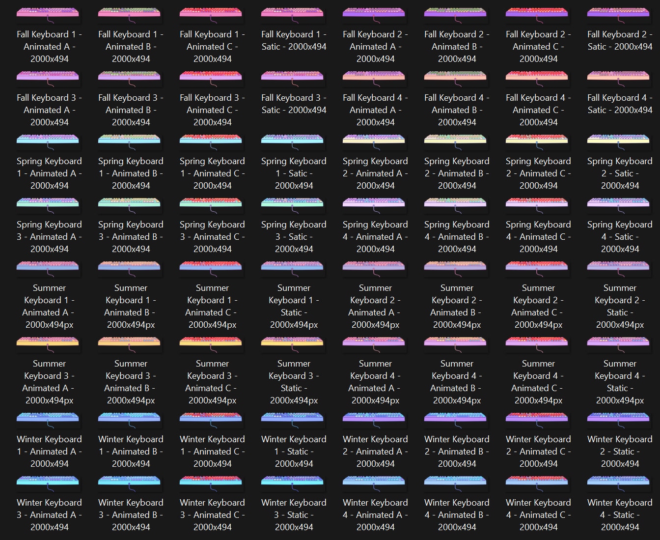 Vtuber Asset ANIMATED Keyboard Pack Vtuber Assets Background - Etsy Canada