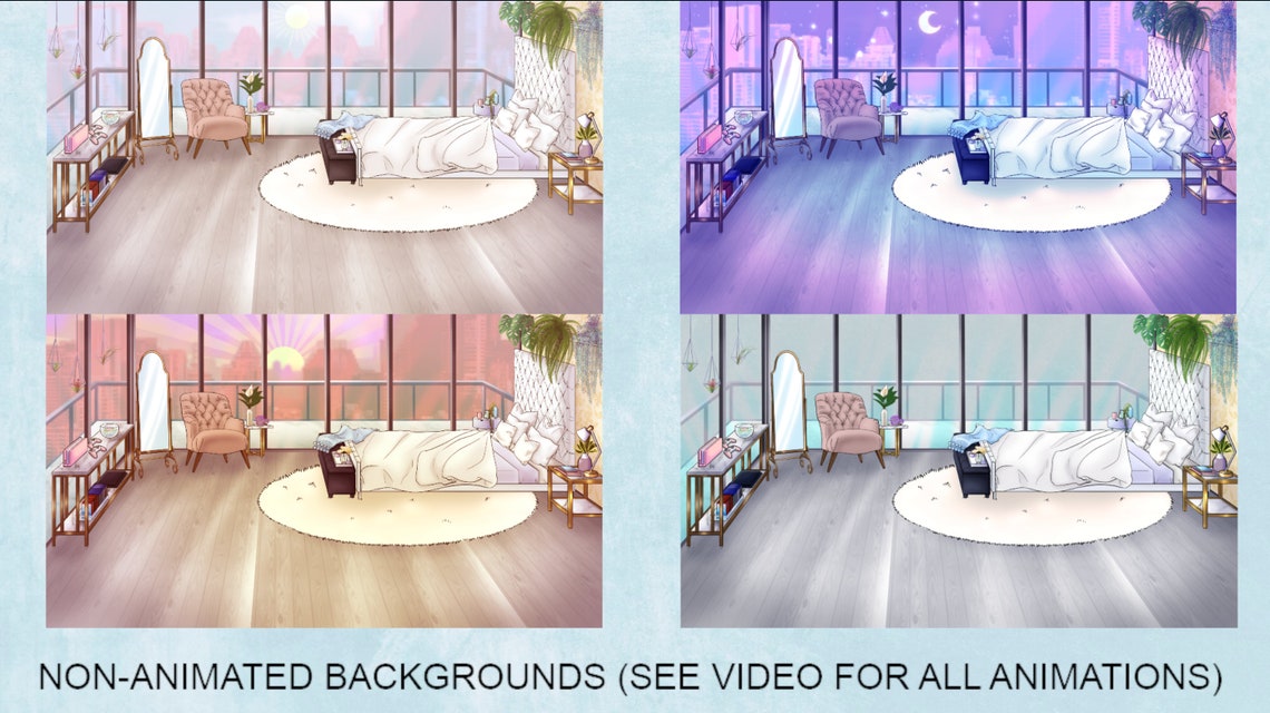 VTuber overlay vtuber asset vtuber room vtuber environment - Etsy Nederland