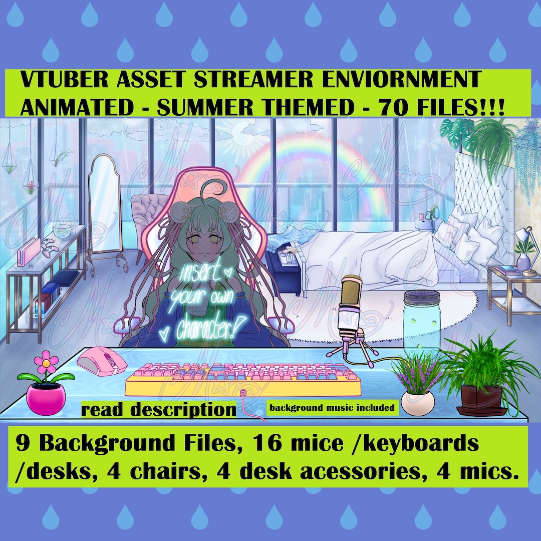 Vtuber Overlay, Vtuber Asset, Vtuber Room, Vtuber Environment, Vtuber ...