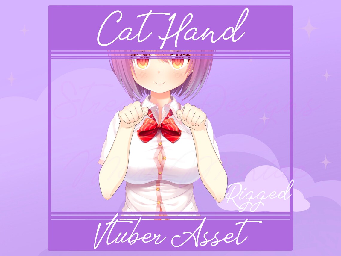 Vtuber Cat Arm Hotkey Asset, Vtuber Asset, Vtuber Accessory, Vtuber ...