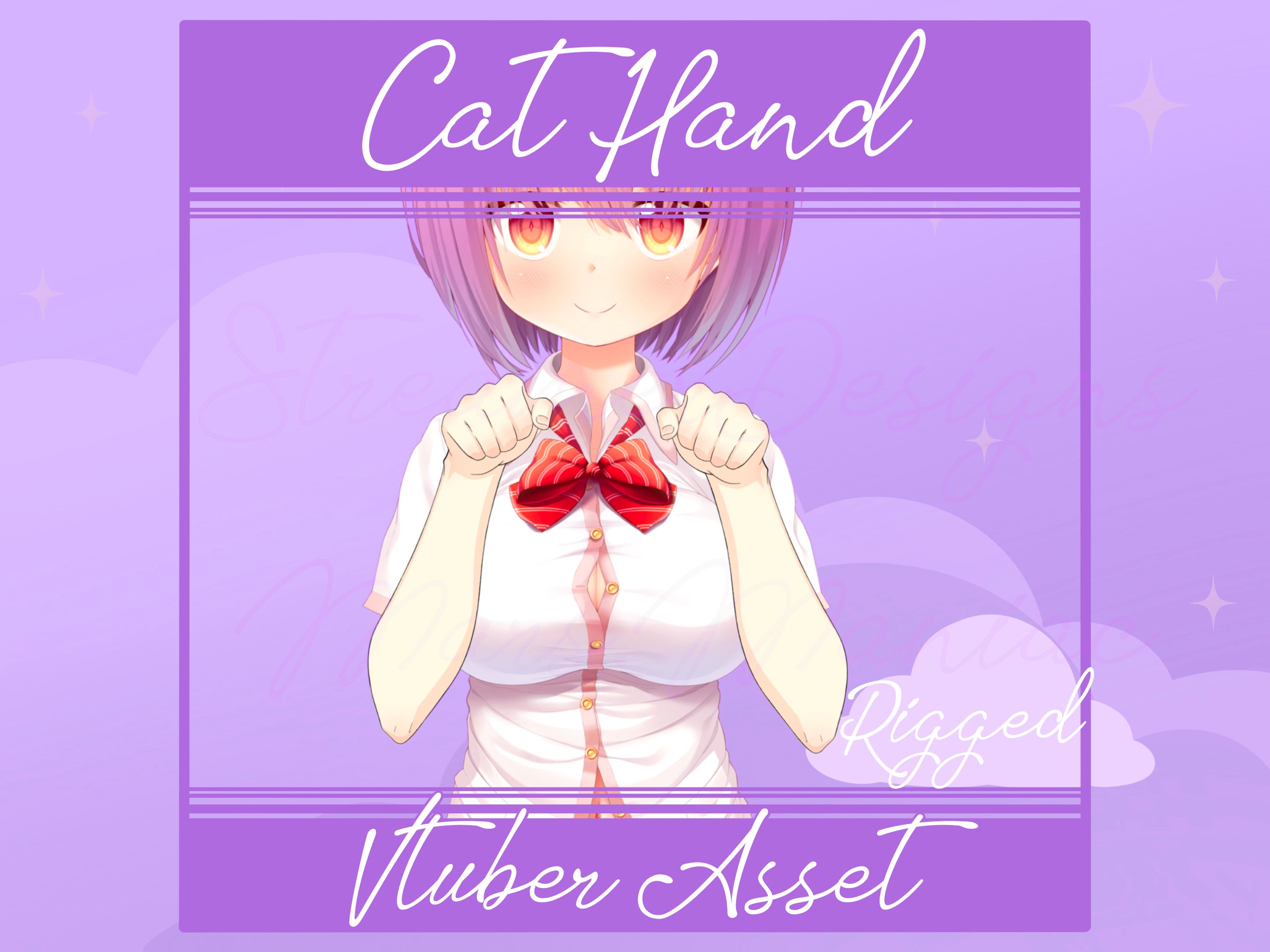 Vtuber Cat Arm Hotkey Asset, Vtuber Asset, Vtuber Accessory, Vtuber ...