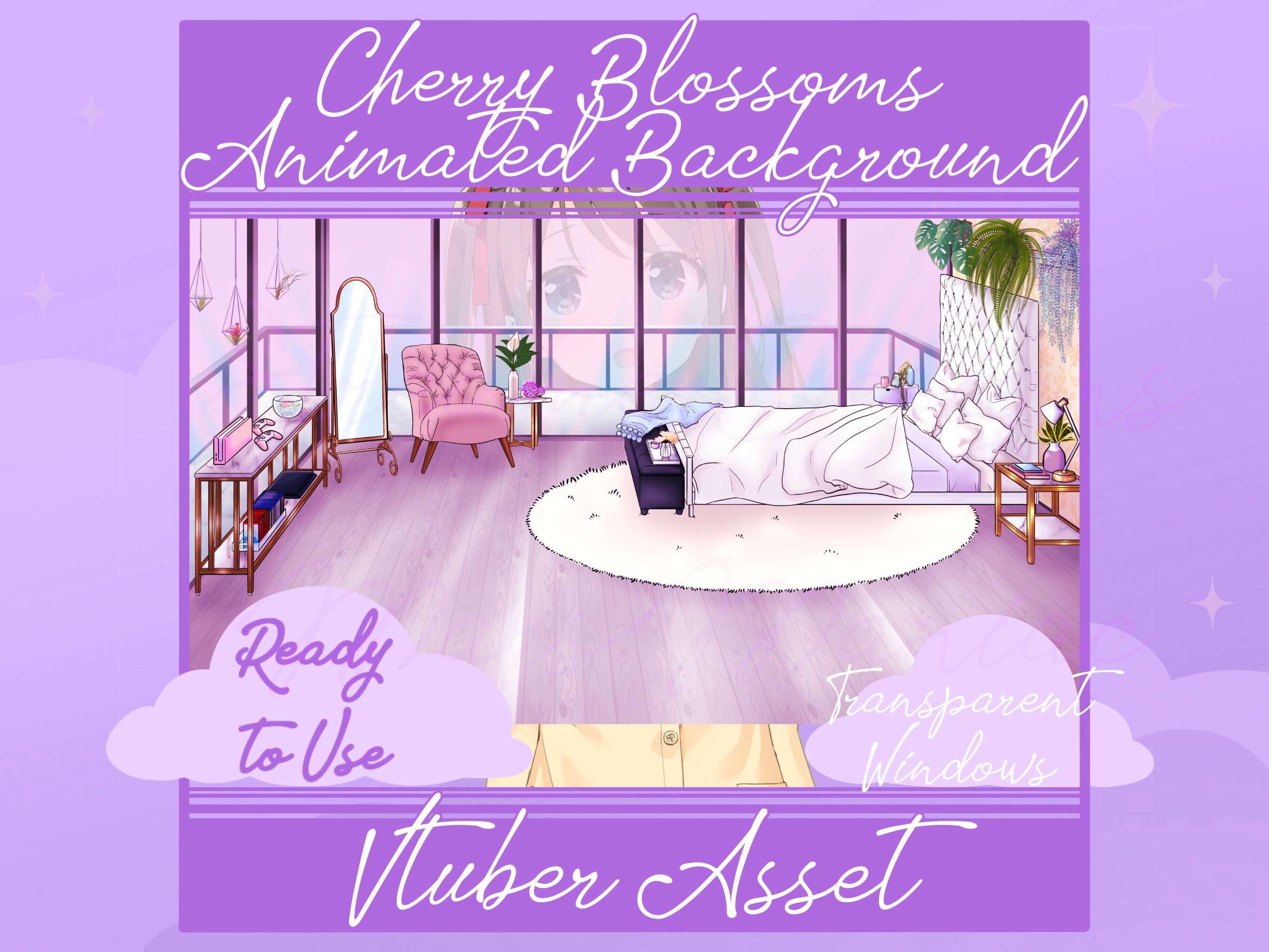 Vtuber Overlay, Vtuber Asset, Vtuber Room, Vtuber Environment, Vtuber ...