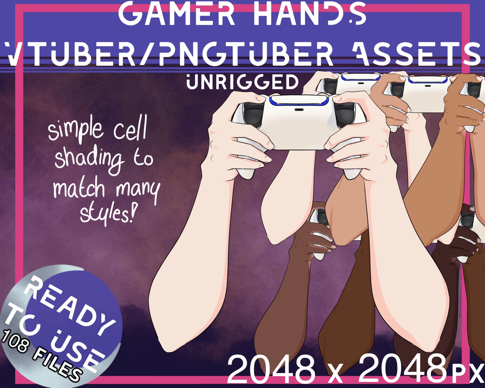Vtuber Gaming Controller, Vtuber Hands, Vtuber Arms, Vtuber Gaming ...