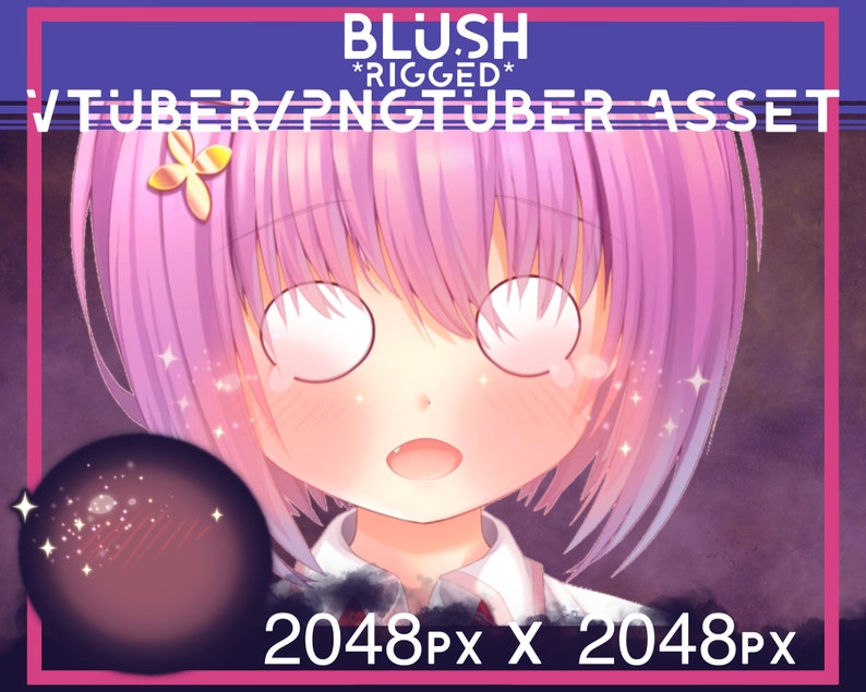 RIGGED Vtuber Asset, Vtuber Blush, Vtuber Makeup, Vtuber Blush Asset ...