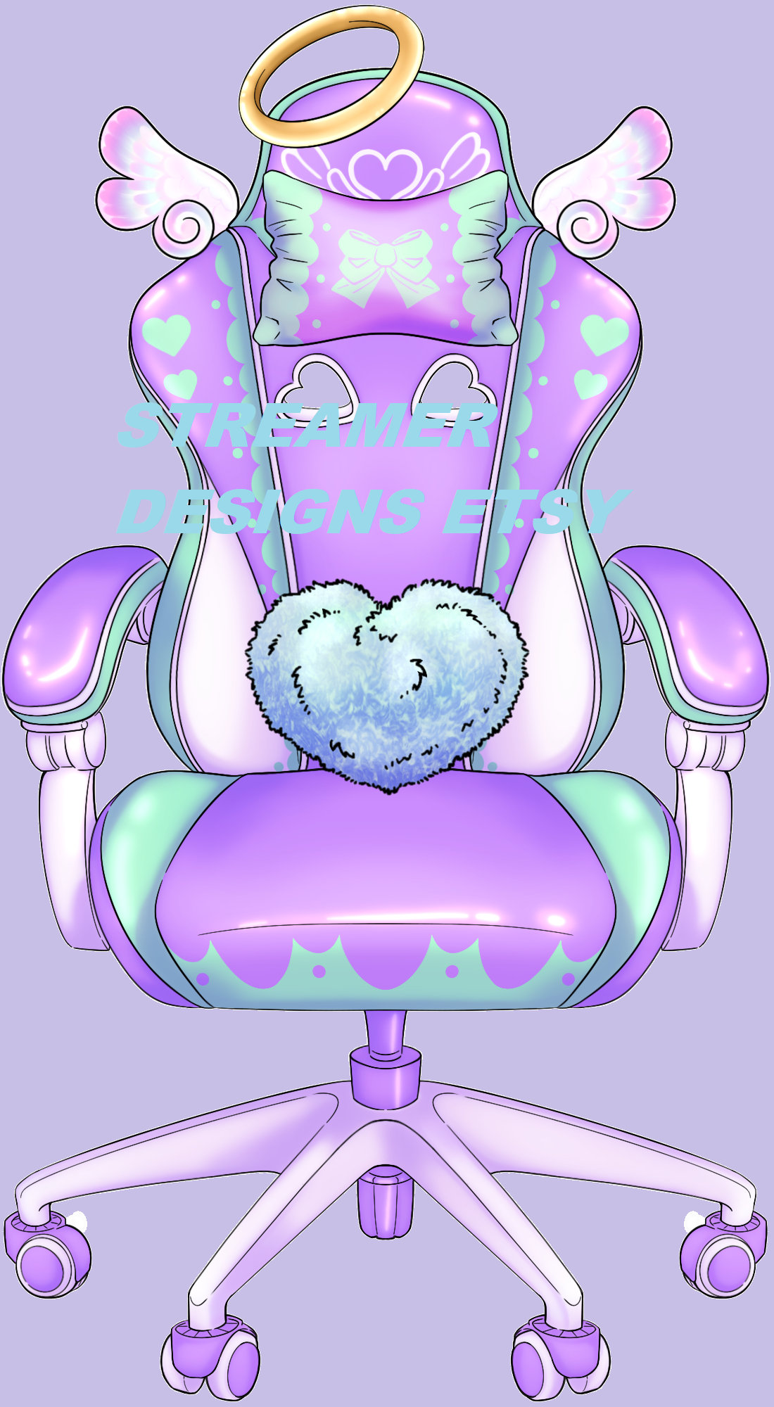 Vtuber Asset, Vtuber Gaming Chairs Background Room Asset, Angelic ...