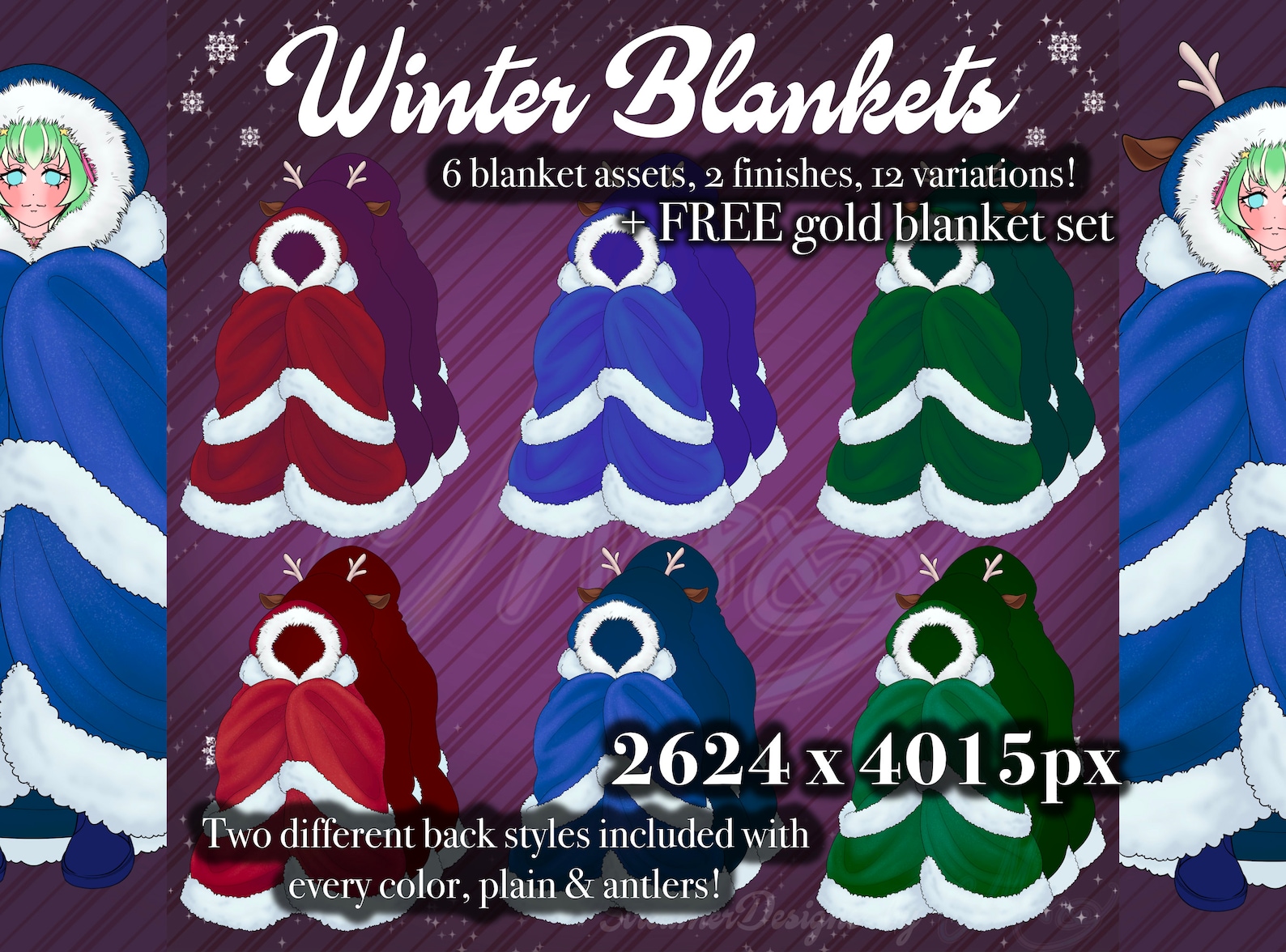 Vtuber Asset, Vtuber Blanket, Pngtuber Asset, Pngtuber Blanket ...