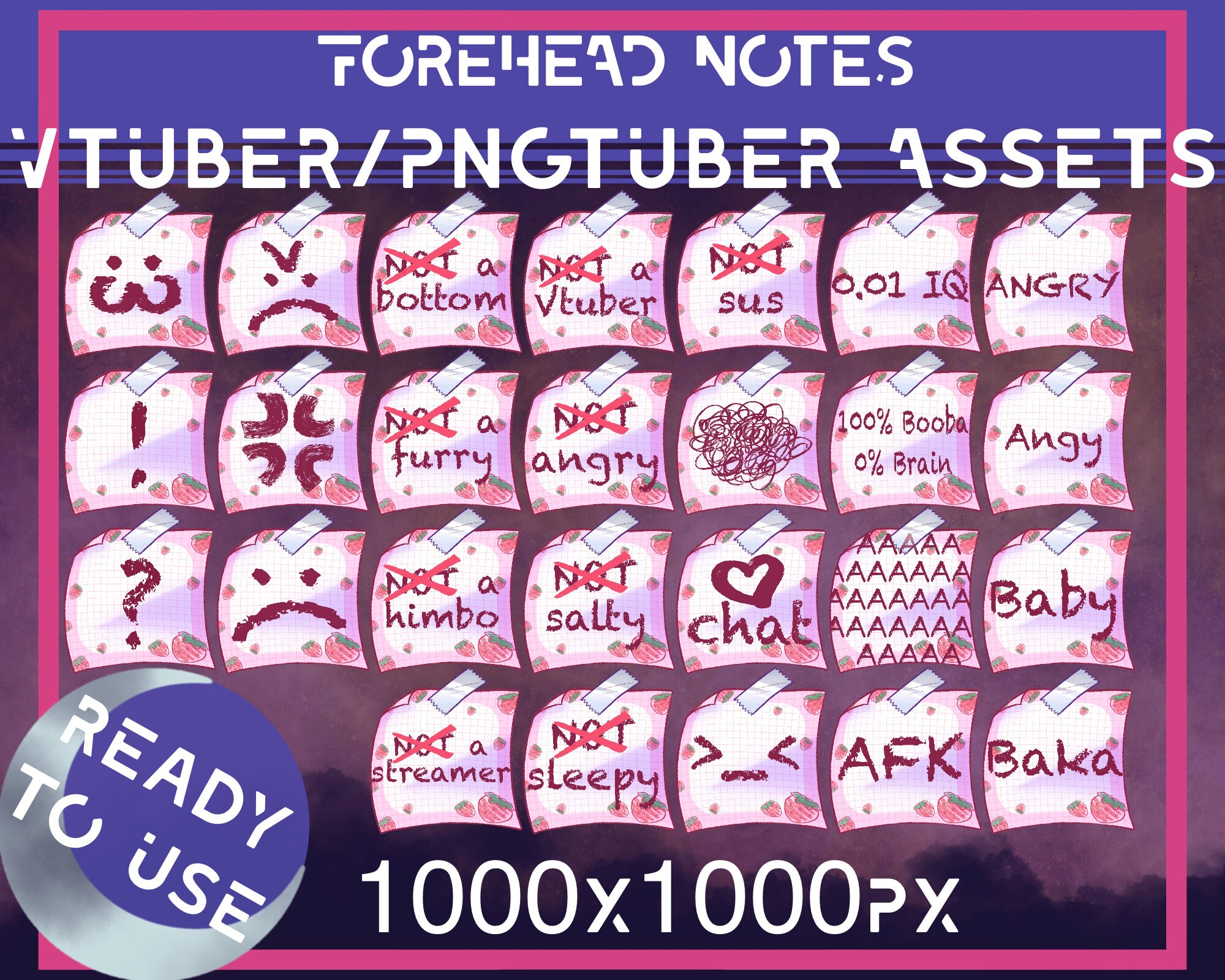 Vtuber Asset for Twitch Channel Points Redeem, Pngtuber Asset for ...