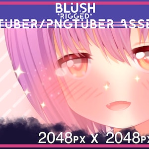 RIGGED Vtuber Asset, Vtuber Blush, Vtuber Makeup, Vtuber Blush Asset ...