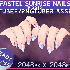 Vtuber Cute Nails Asset, Vtuber Asset, Vtuber Accessory, Vtuber Hand ...