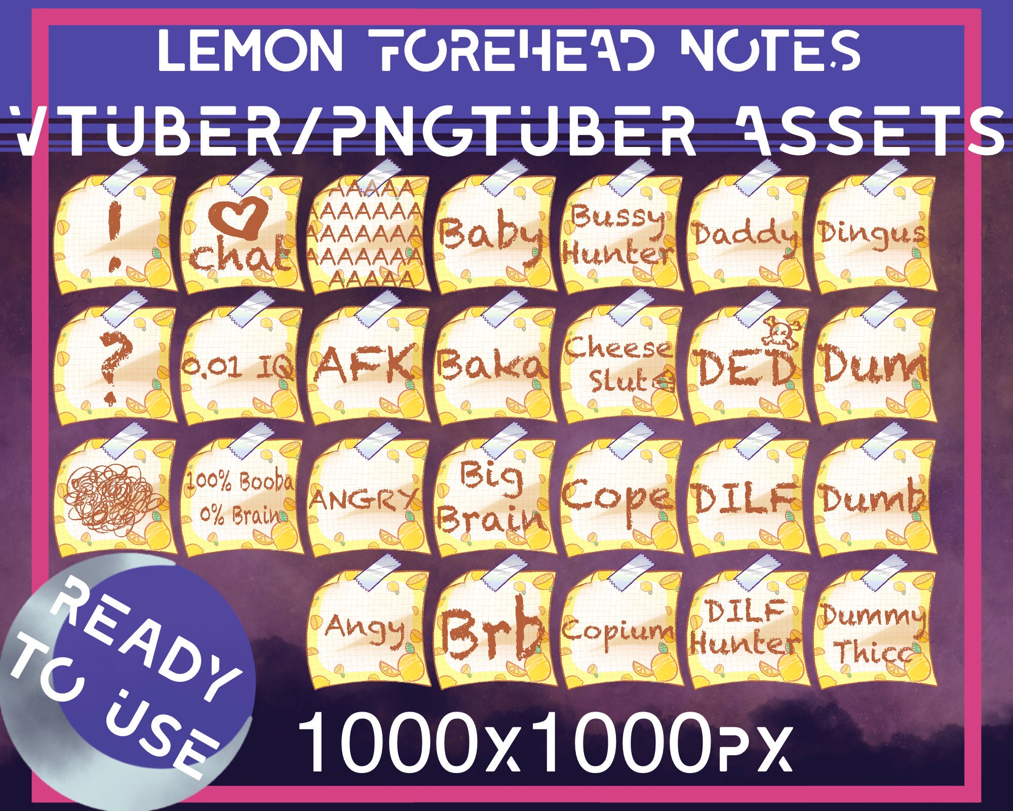 Vtuber Asset for Twitch Channel Points Redeem, Pngtuber Asset for ...