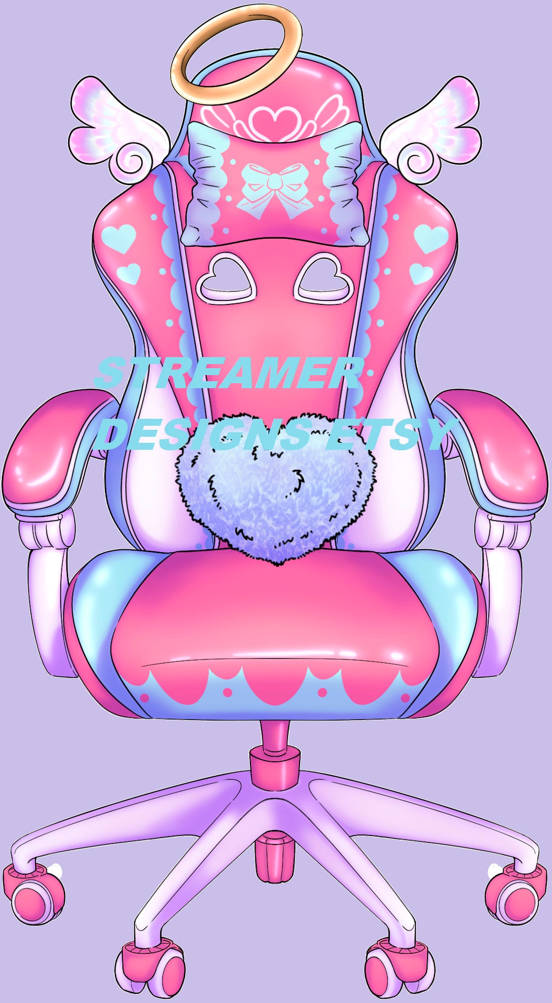 Vtuber Asset, Vtuber Gaming Chairs Background Room Asset, Angelic ...