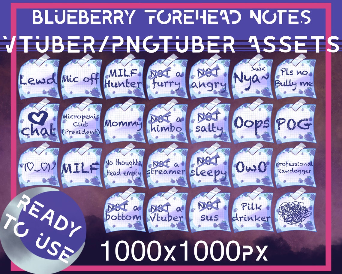 Vtuber Asset for Twitch Channel Points Redeem, Pngtuber Asset for ...