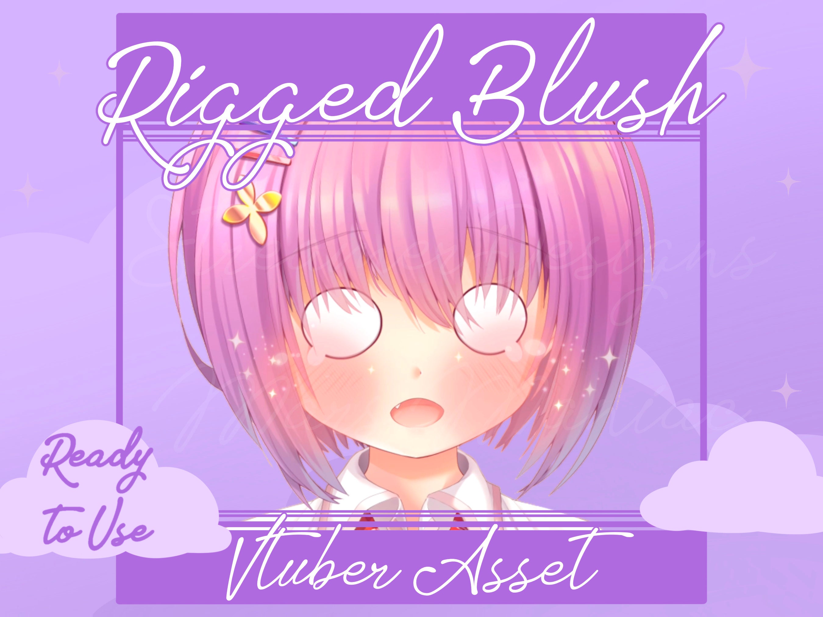 RIGGED Vtuber Asset, Vtuber Blush, Vtuber Makeup, Vtuber Blush Asset ...