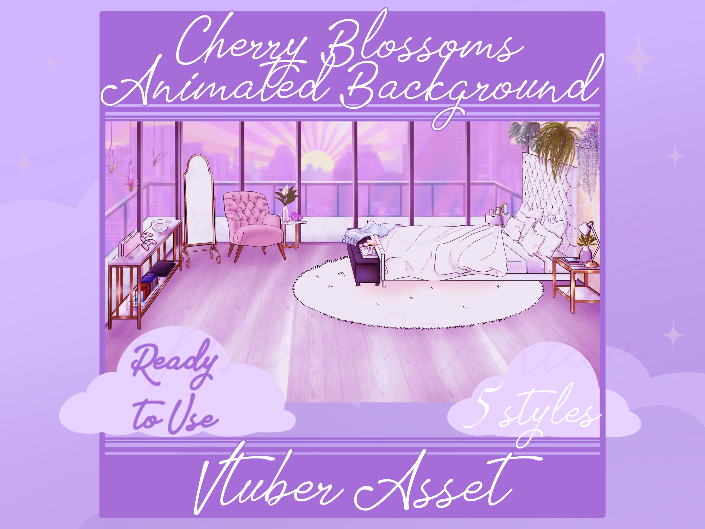 Vtuber Overlay, Vtuber Asset, Vtuber Room, Vtuber Environment, Vtuber ...