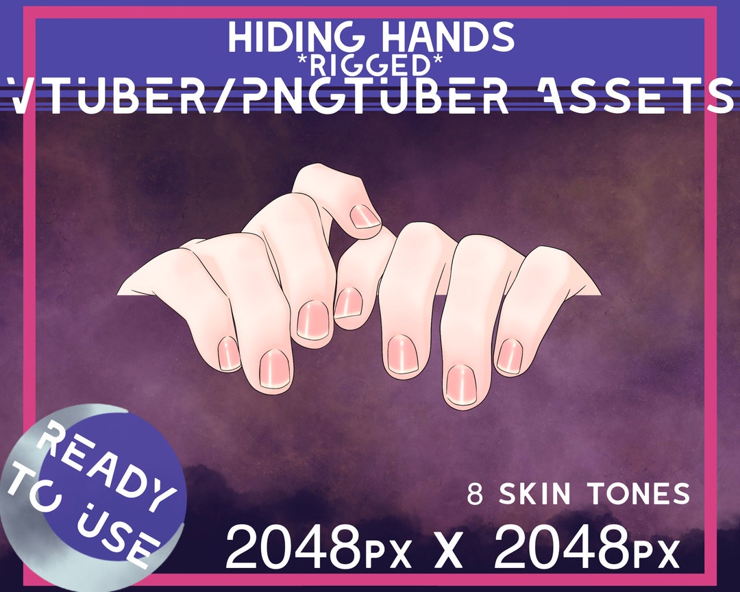 Vtuber Hands on Edge, Vtuber Asset, Vtuber Accessory, Vtuber Hand ...
