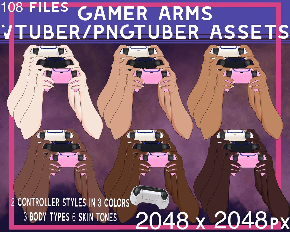 Vtuber Gaming Controller, Vtuber Hands, Vtuber Arms, Vtuber Gaming ...