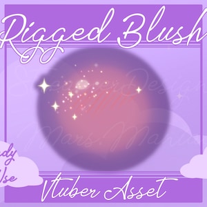 RIGGED Vtuber Asset, Vtuber Blush, Vtuber Makeup, Vtuber Blush Asset ...