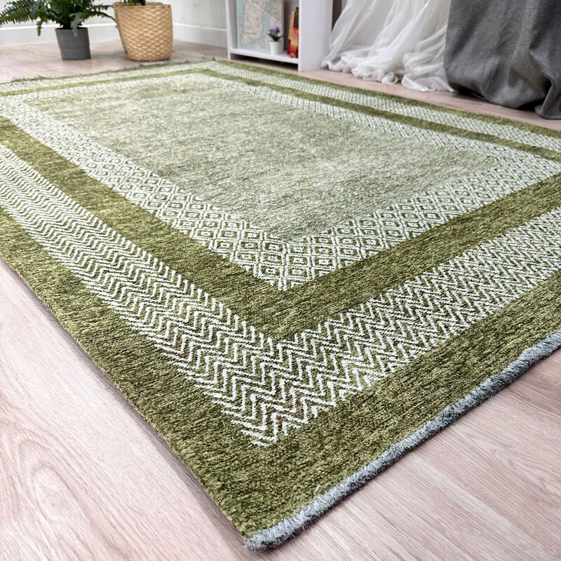 Green Area Rug - Etsy