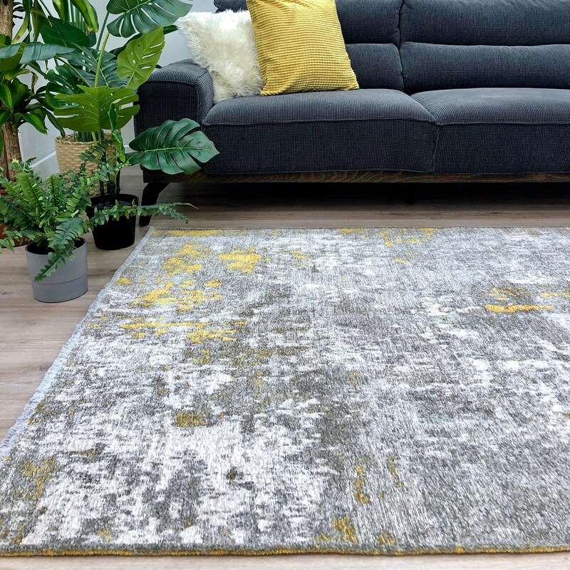 Yellow and Grey Gray - Etsy