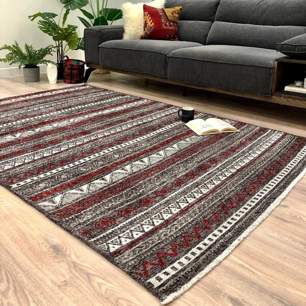 Red and Grey Decor - Etsy