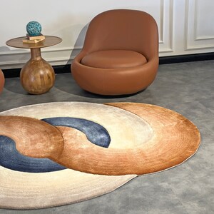 Alfa Rich Circle Bespoke Tufted Area Rugs for Bedroom Living Room ...