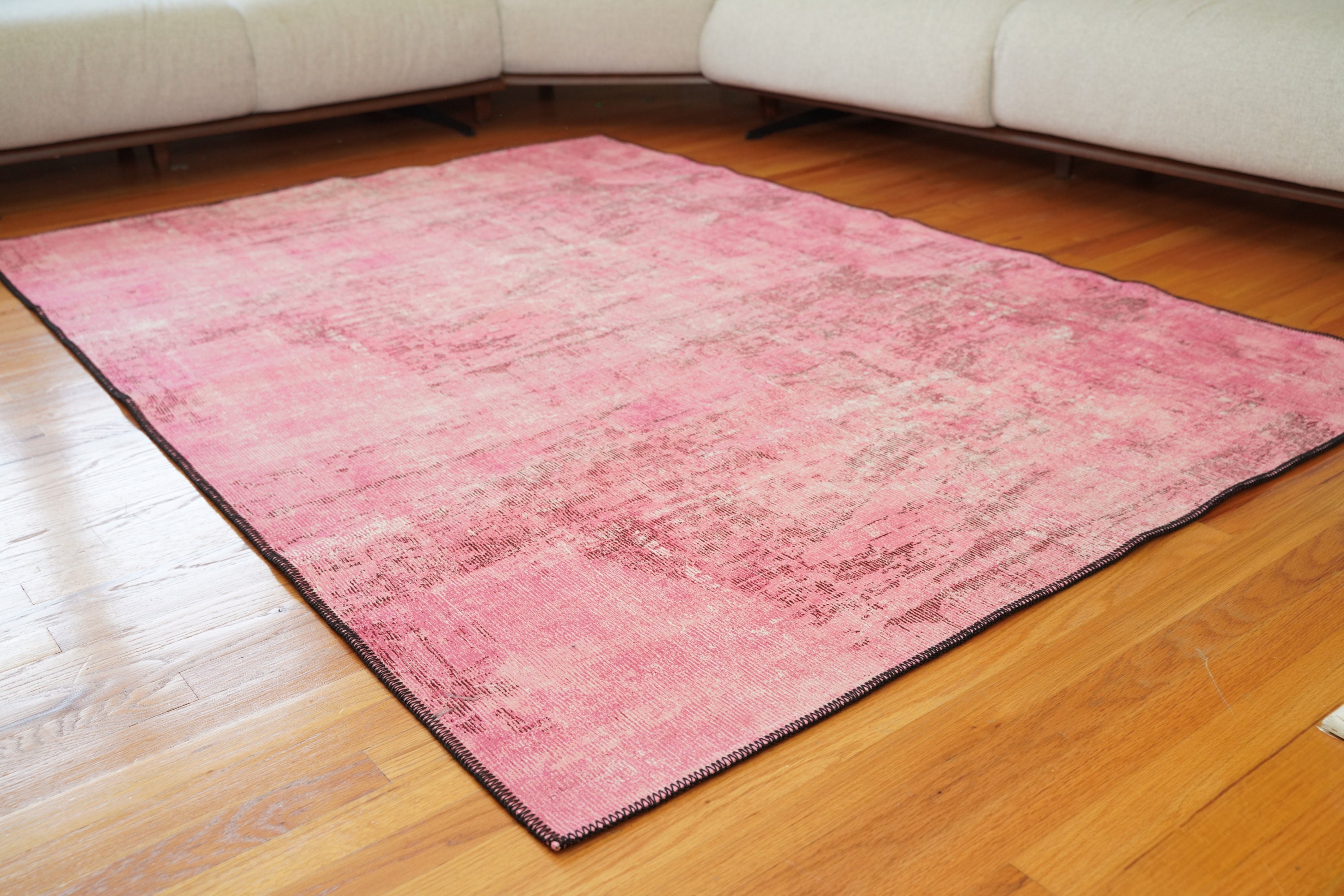 Abstract Pink Rug Rugs for Living Room Rugs for Bedroom - Etsy