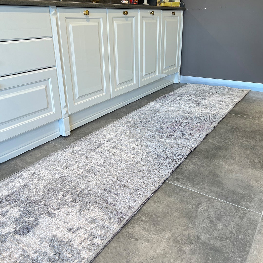 Cream and Grey Rug, Cotton Rug, Washable Rug, Custom Rug, Reversible ...