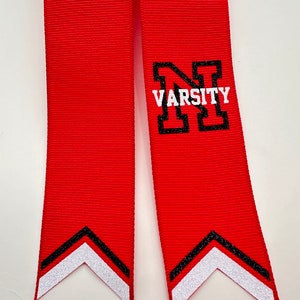 Lettering in Cheer- Cheer Bow (collegiate Style) - Etsy