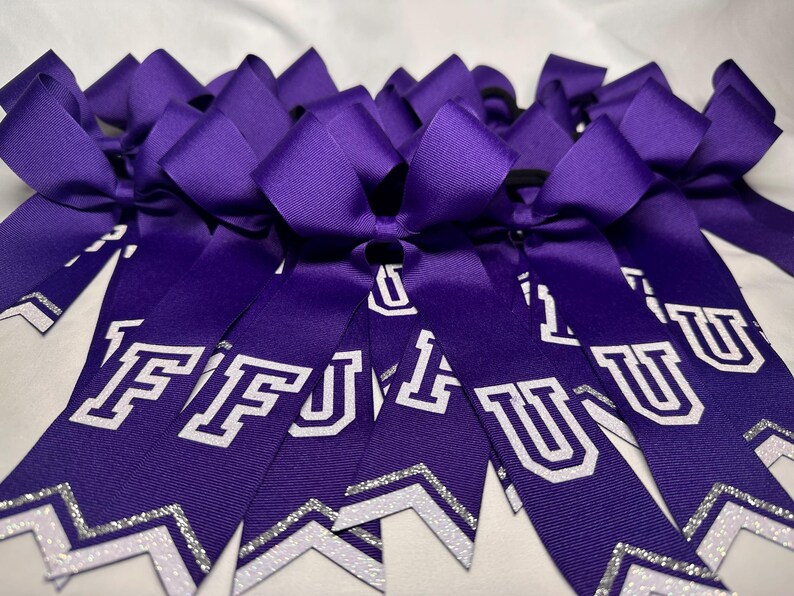 Lettering in Cheer- Cheer Bow (collegiate Style) - Etsy