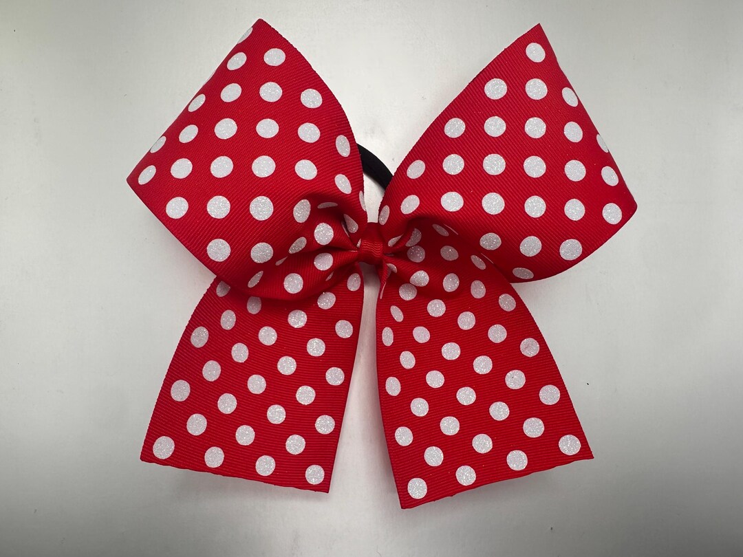 Polka Classic- Cheer Bow (large) - Etsy